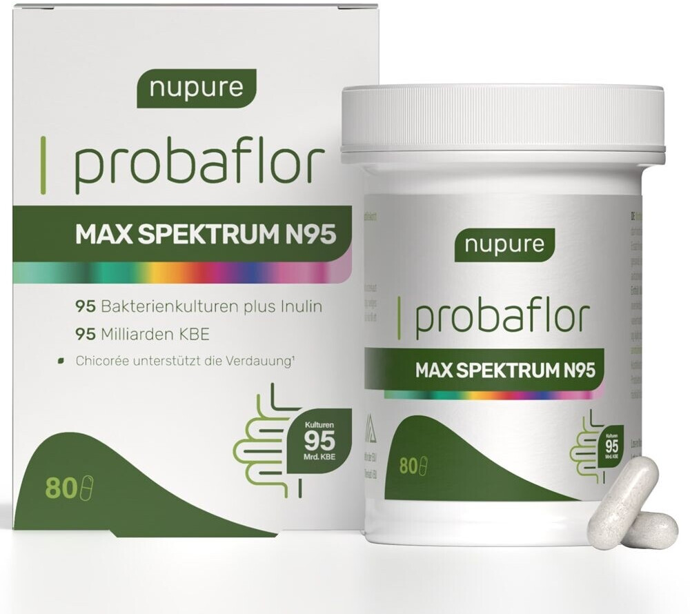 Nupure Probaflor Max Spektrum N95 magensaftresistent Kapseln ab 23,99 ...