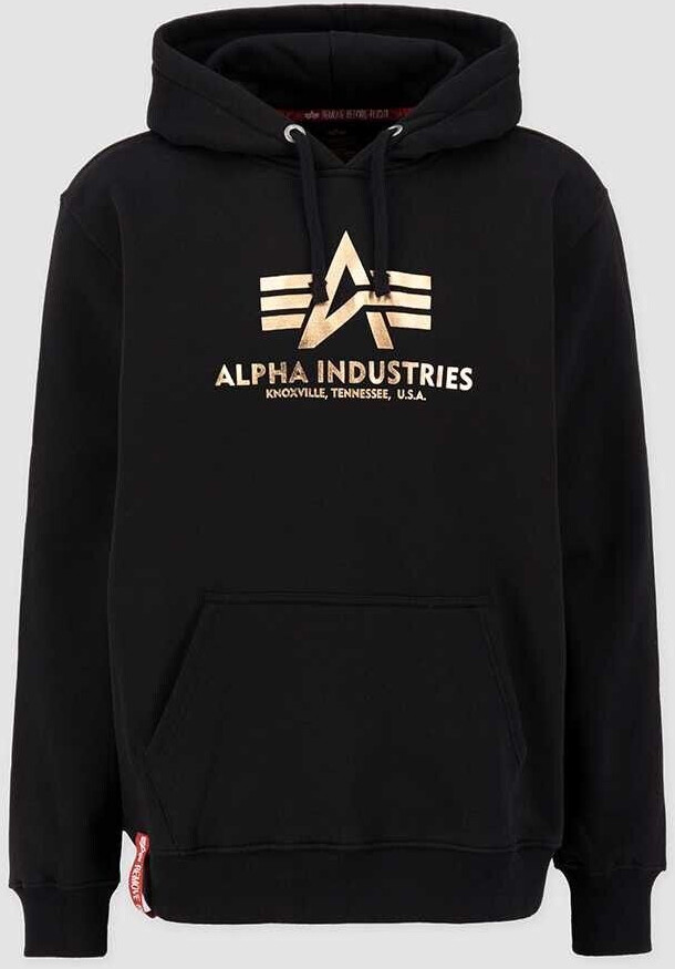 Alpha Industries Basic Hoody B&T (186305) black/gold ab 48,00 € | Preisvergleich bei idealo.de