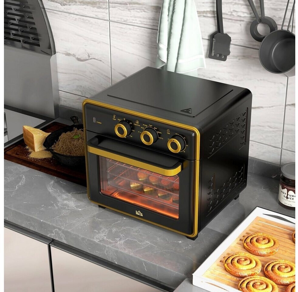 HomCom Minibackofen 20L, Pizza-Ofen mit Umluftfunktion, Heißluftofen ...
