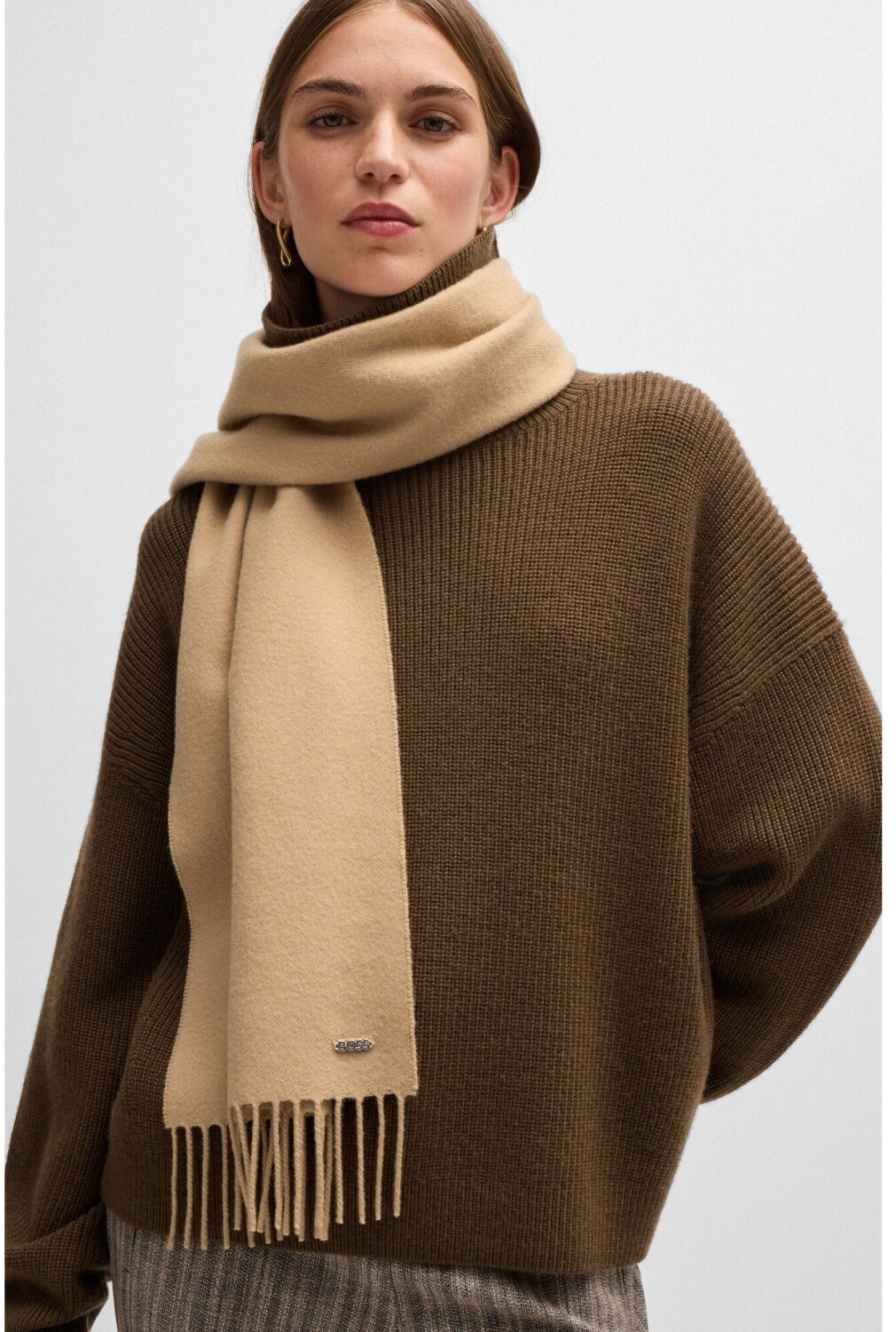 Hugo Boss Schal aus Woll-Twill Zesy_35*180 (50517216) hellbraun ab 71 ...