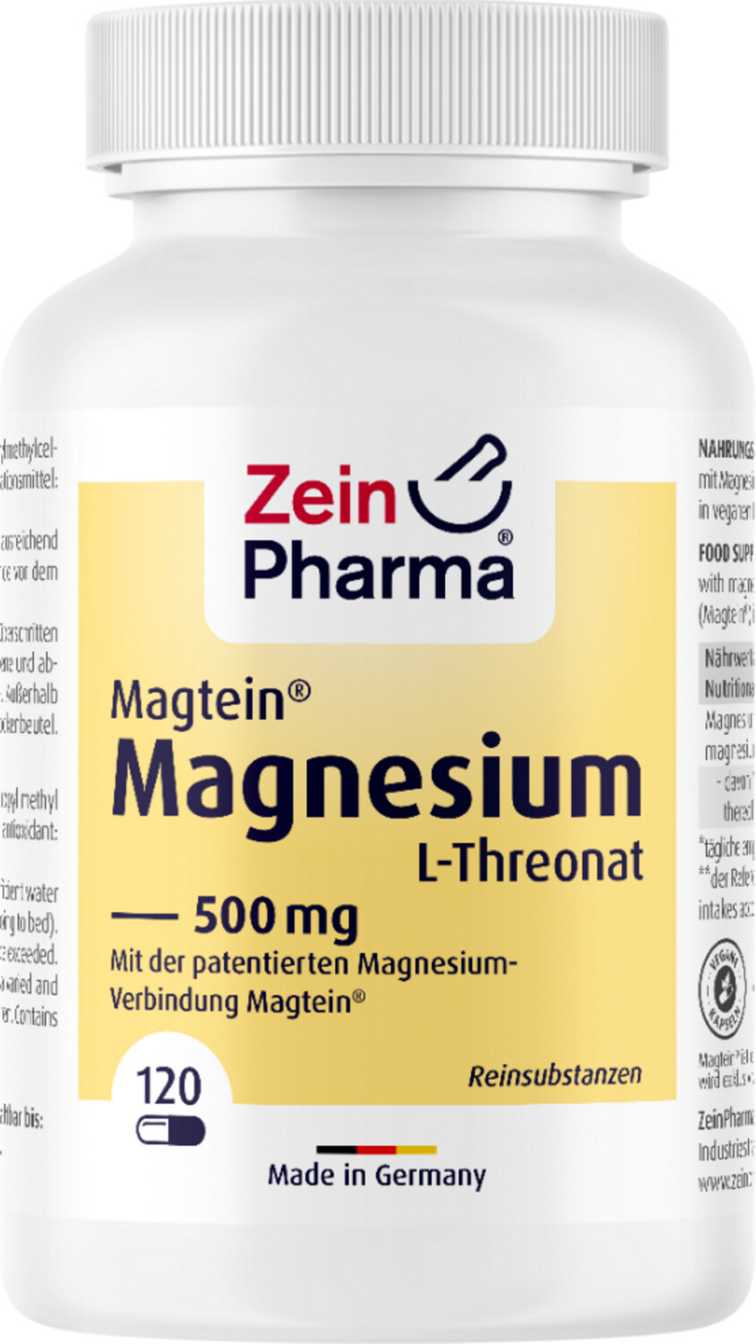 ZeinPharma Magtein Magnesium L-Threonat 500 mg Kapseln ab 55,89 ...