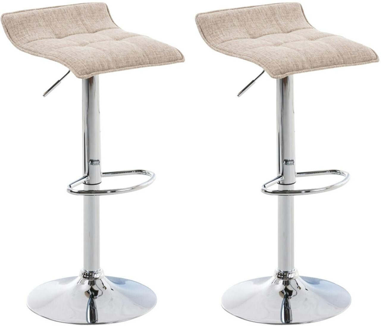CLP 2er Set Barhocker Madison Stoff creme (305286) ab 99,90 € | Preisvergleich bei idealo.de