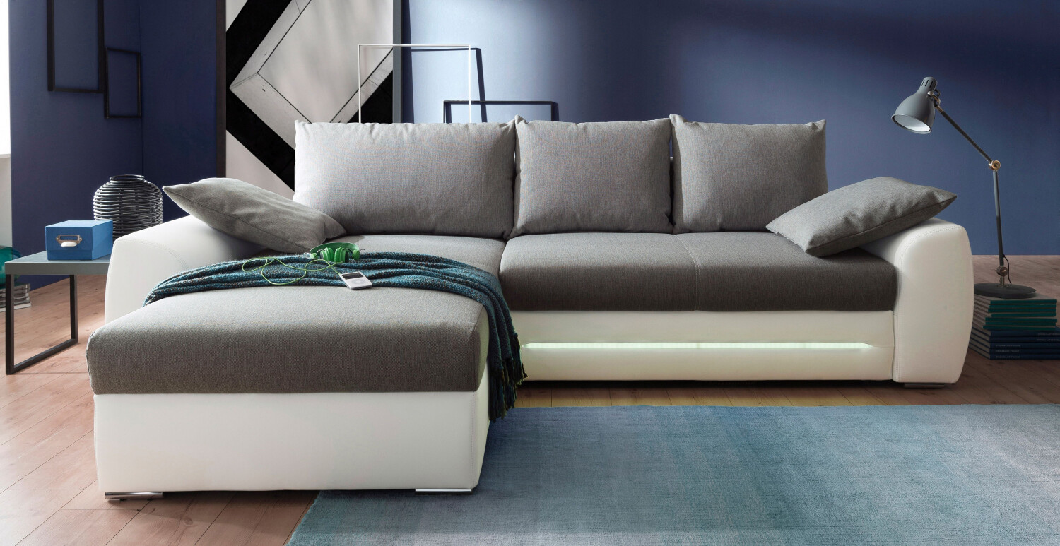 Ecksofa Wei Grau