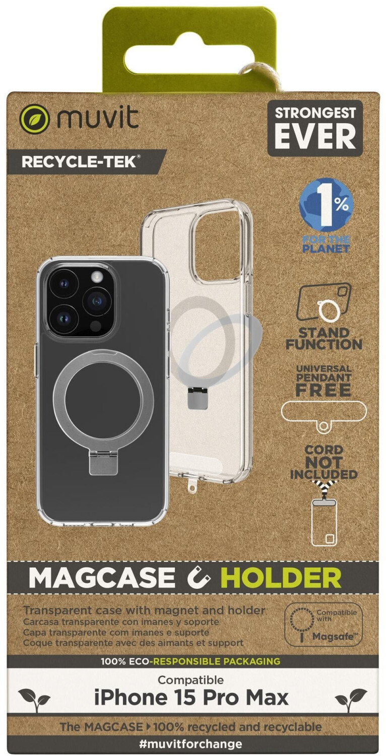 Muvit Recycletek Magsafe with support for Apple iPhone 15 Pro Max ...