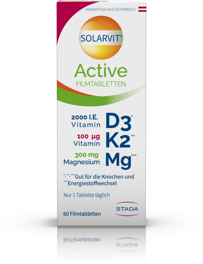 Solarvit Active D3 K2 Mg Filmtabletten 60St ab 17,55 € | Preisvergleich ...