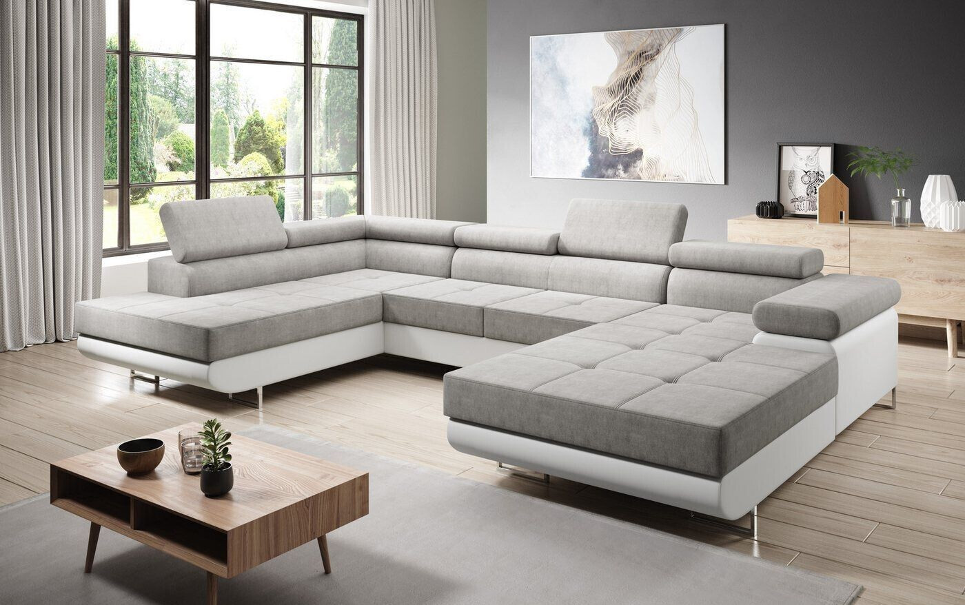 Furnix U Form Sofa Asvil