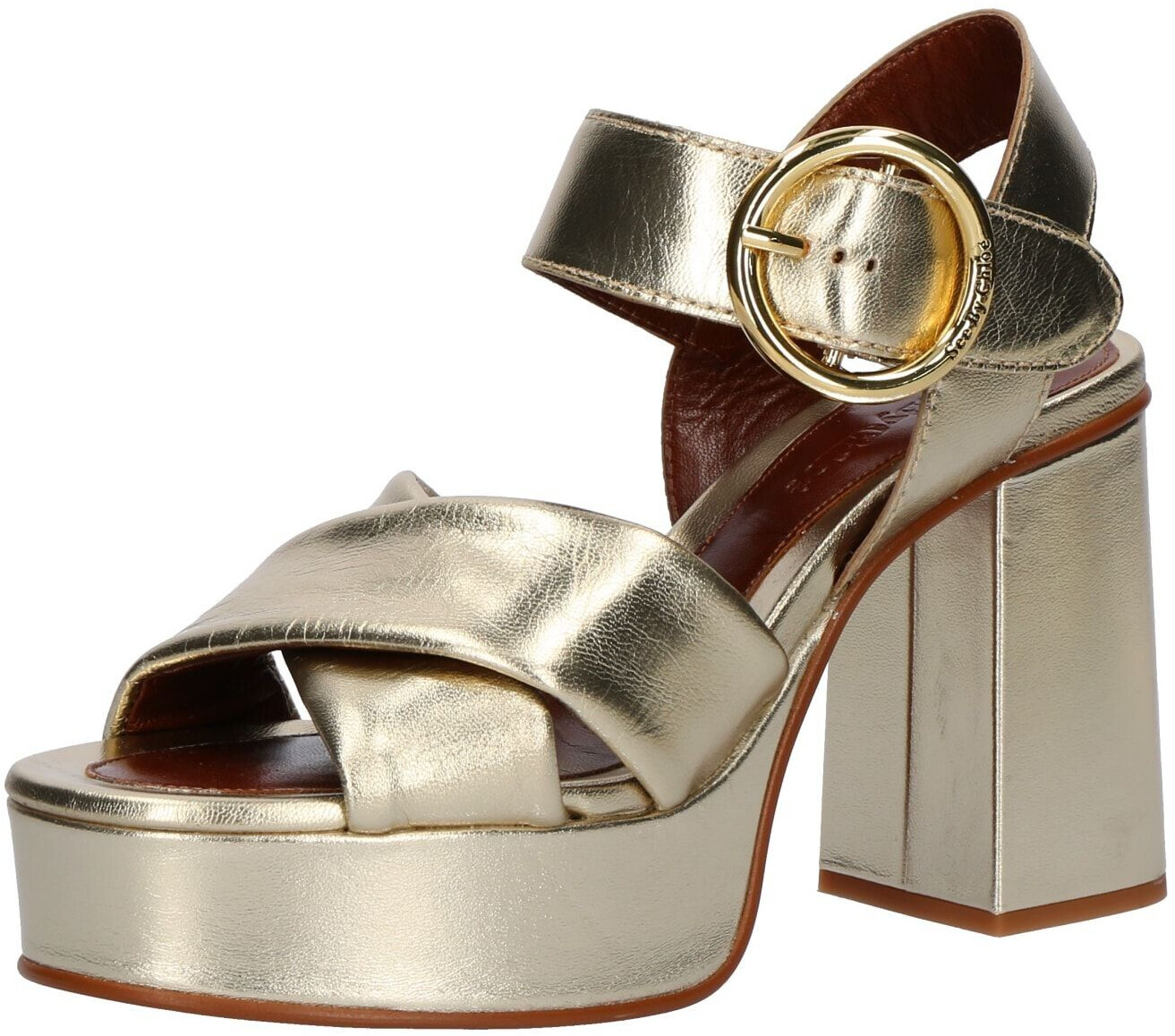 Chloé Sandale 'Lyna' gold ab 425,00 € | Preisvergleich bei idealo.de