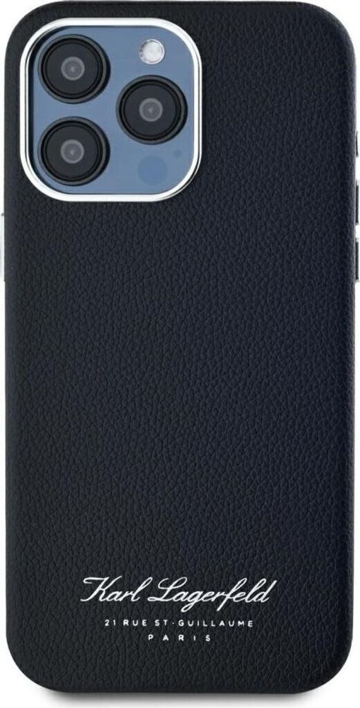 Karl Lagerfeld Grained PU Hotel RSG Case for iPhone 15 Pro Black ...