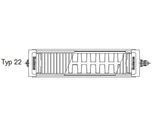 Buderus Logatrend VCM-Profil Typ 22 HxB: 600 x 900 mm Thermostat rechts ...