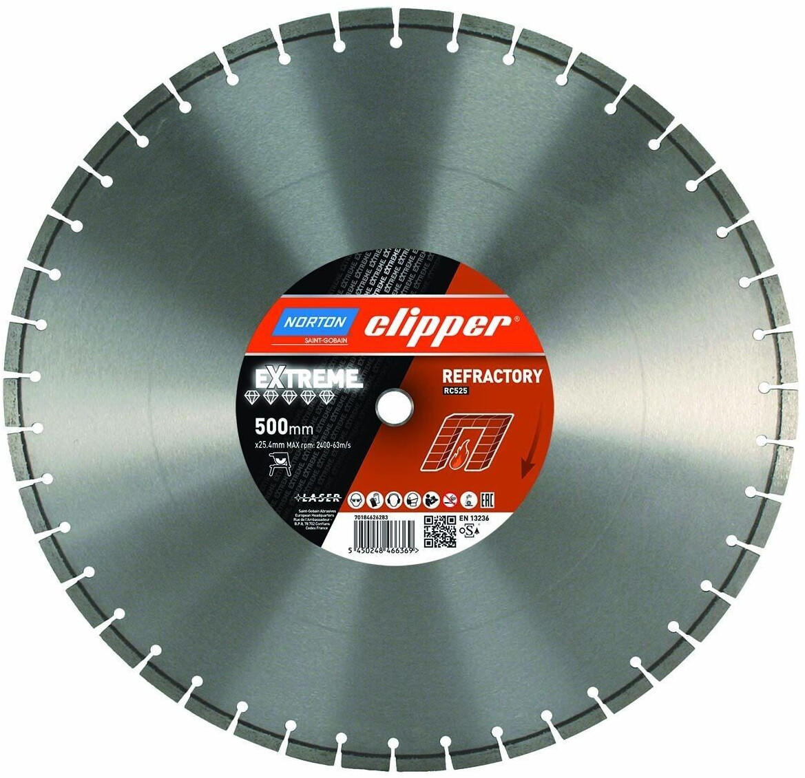 Norton Clipper Diamantscheibe Extreme RC525 Silencio 500 x 25,4 mm ...