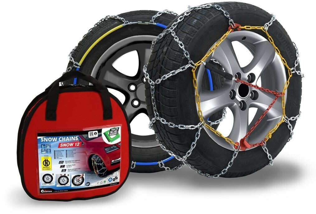Compass SNOW 12mm für Reifen 255/40 R20 ÖNORM, geprüft (140) 1 Paar ...