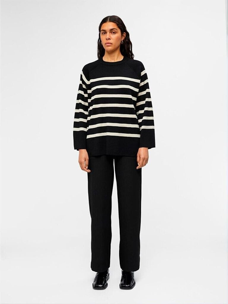 Object Collectors Item Objester Ls Knit Top Noos (23040846) black ab 29 ...