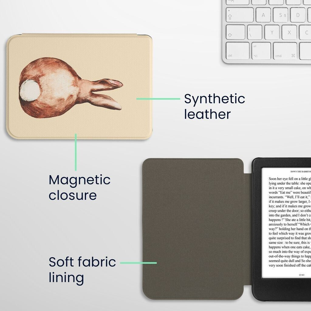 kwmobile Klapphülle kompatibel mit Kobo Clara BW / Clara Colour ...