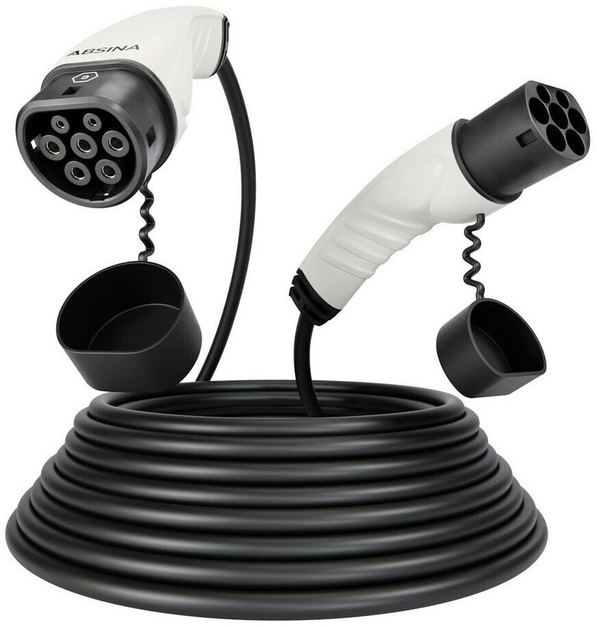 Absina Typ 2 Ladekabel 22kW & 32A für Hybrid & Elektroauto - 7,5 Meter ...