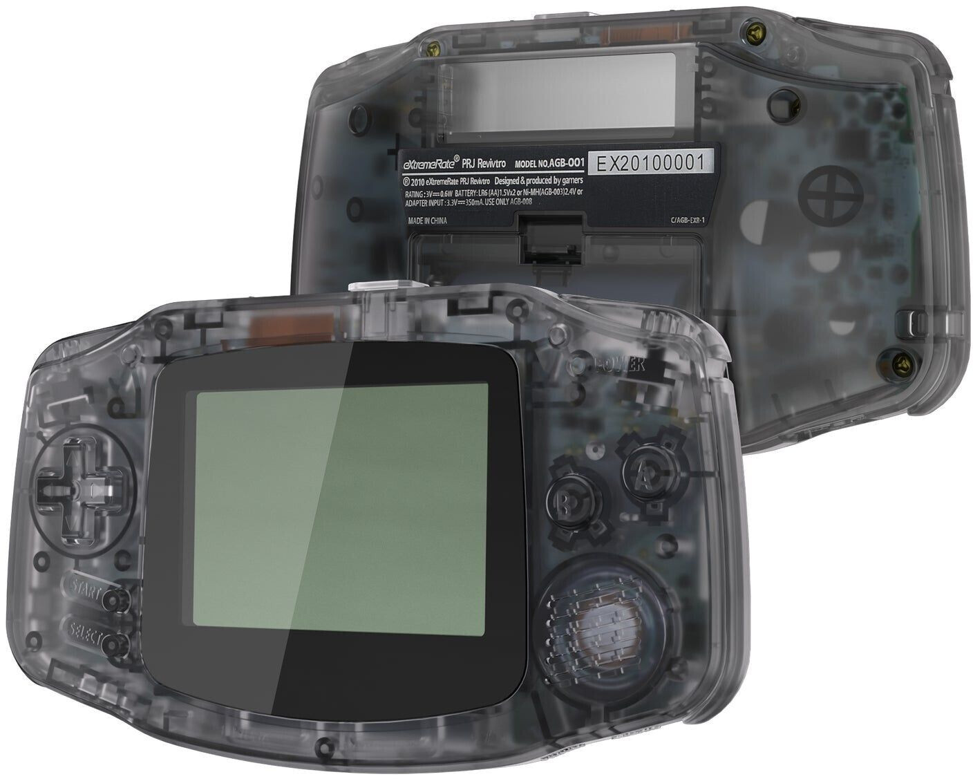 eXtremeRate IPS Ready Upgraded GBA Replacement Full Set Shells with ...