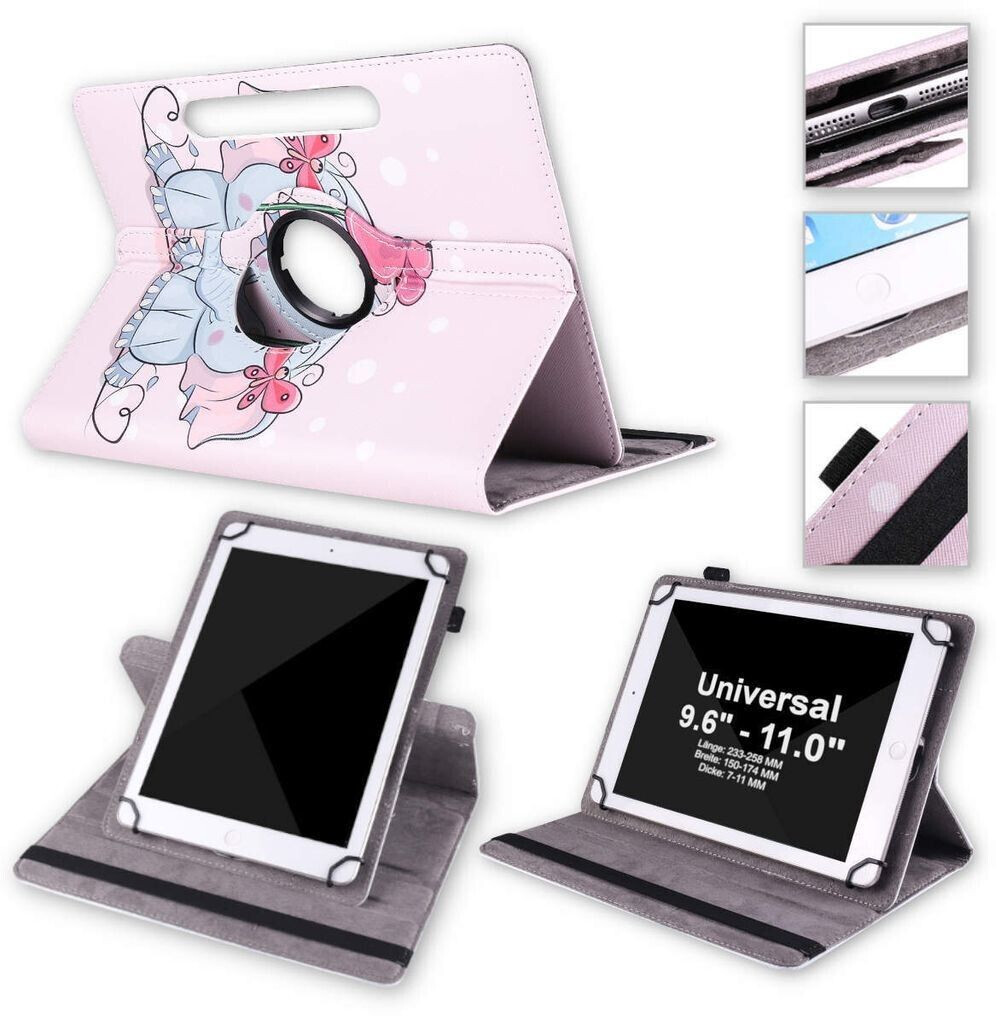 Wigento Für Xiaomi Pad 7 / 7 Pro 360 Grad Uni Motiv 4 Tablet Tasche ...