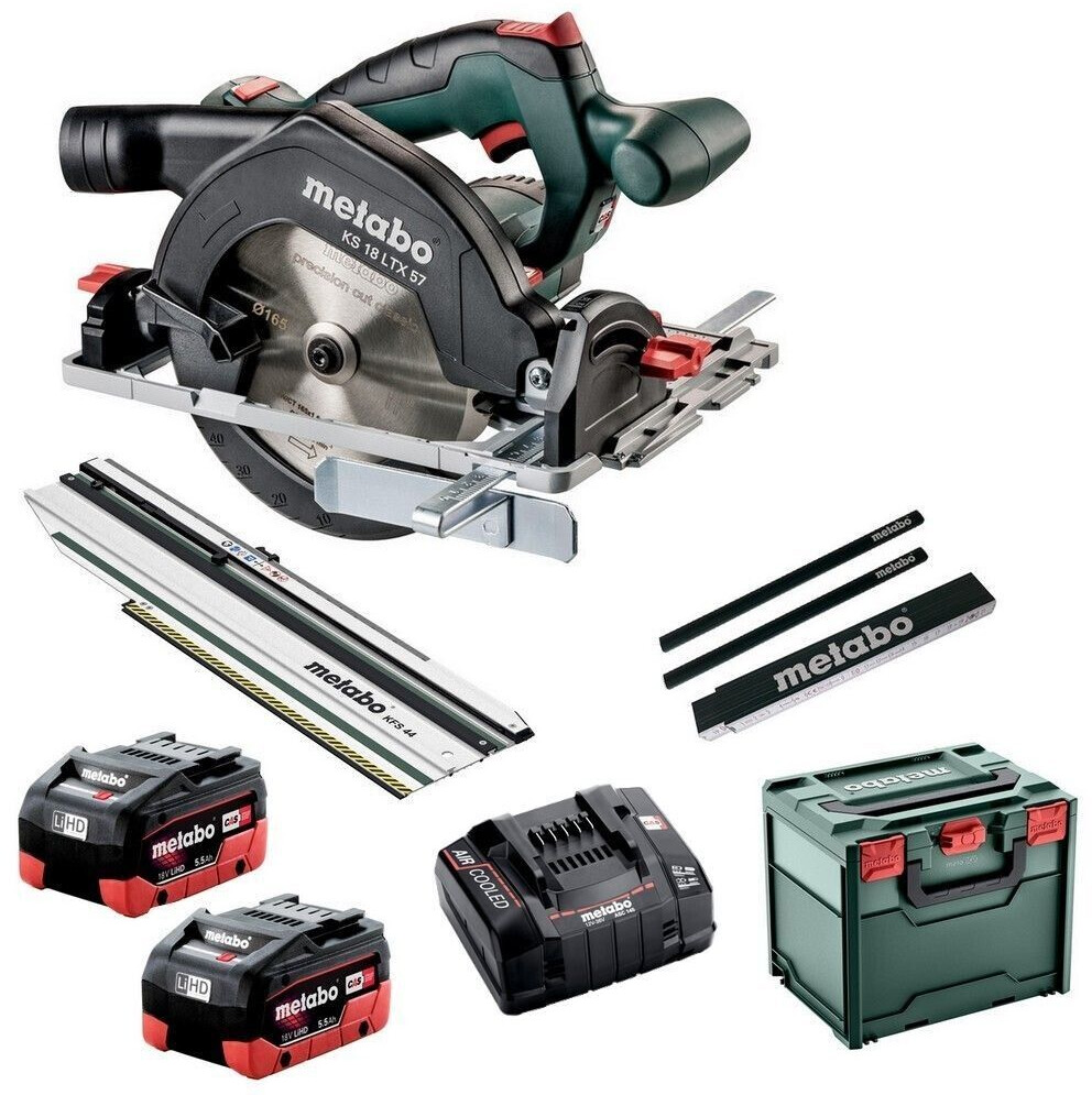 Metabo KS18 LTX 57+KFS44+2x5,5Ah+ASC145+Meterstab+2xBleistift ab 505,00 ...
