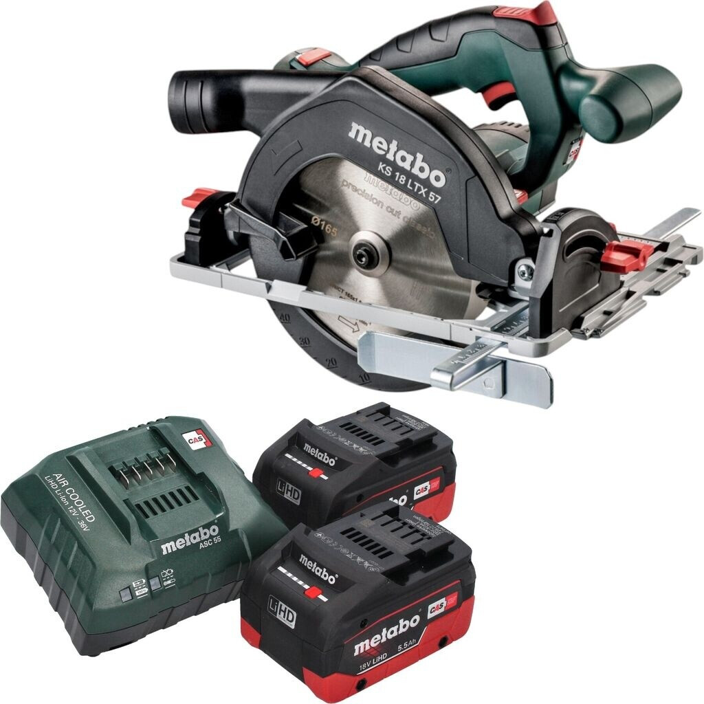Metabo KS 18 LTX 57 Akku 18V 165x20mm + 1x Akku 5,2Ah + MetaLoc - ohne ...