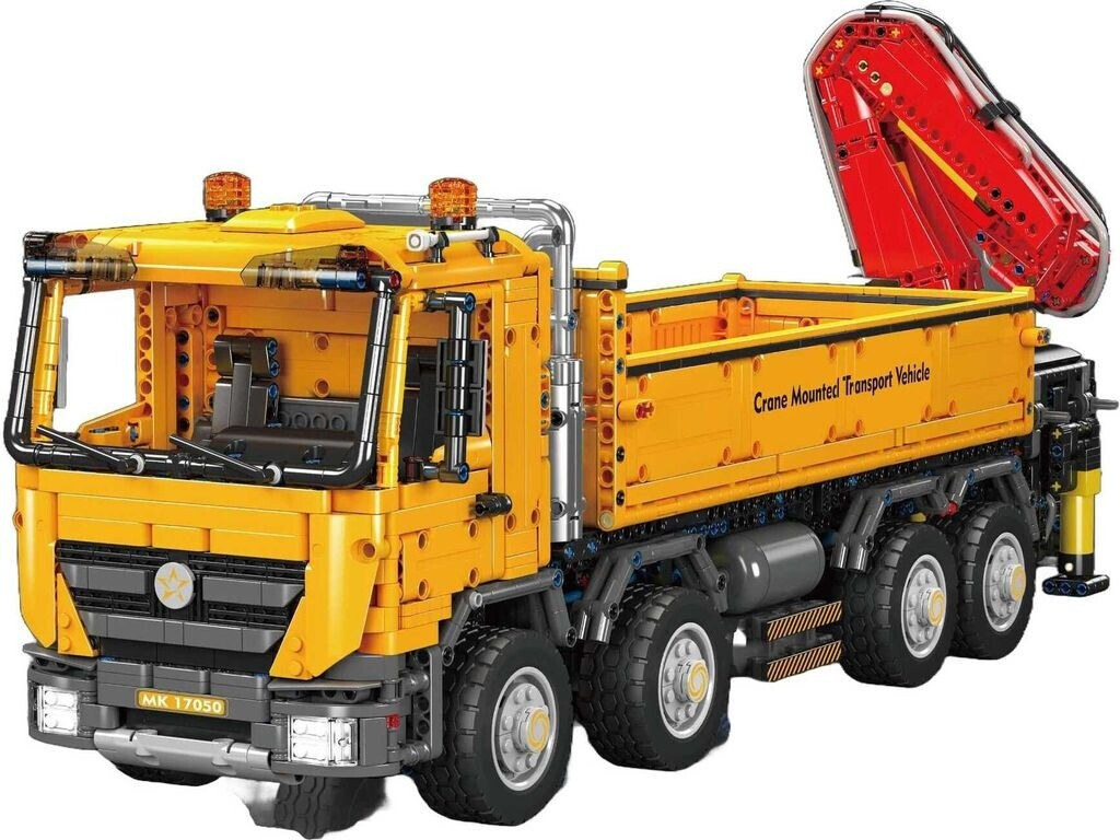 Mould King MB Actros Kipplaster mit Kran (RC + Pneumatic) (17050) ab 75 ...