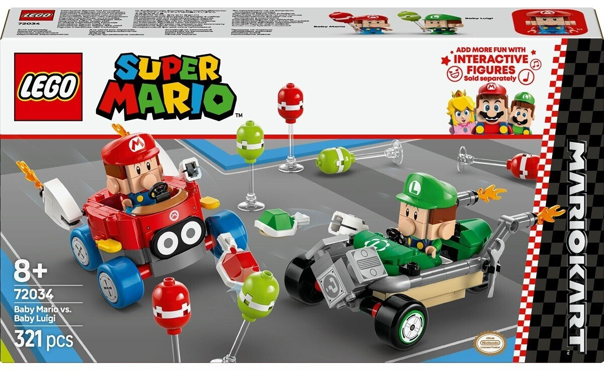 LEGO Super Mario Mario Kart - Bebé Mario vs. Bebé Luigi (72034) desde ...