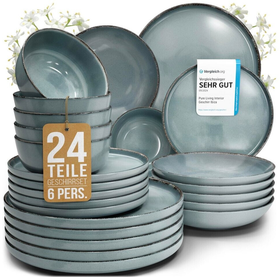 Pure Living Geschirrset Rustic 24-tlg ab 107.95 € | Vergleiche 3 ...