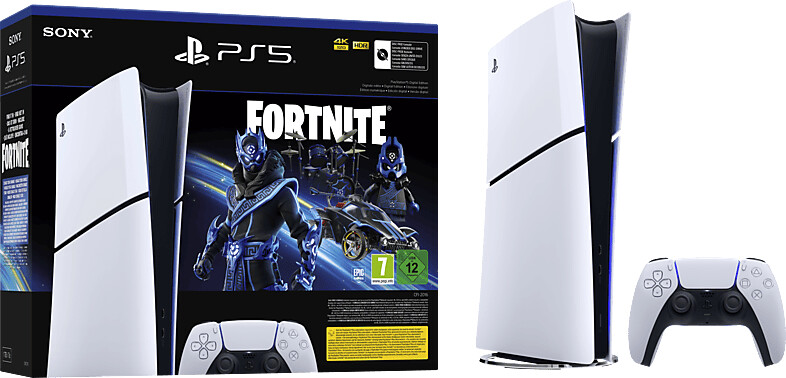 Sony PlayStation 5 Slim (PS5 Slim) Digital Edition Fortnite Cobalt Star ...