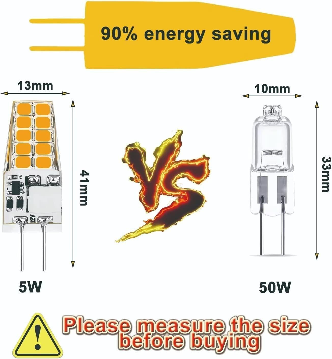VFDC G4 LED Lampe 5W, LED Birnen G4 Warmweiß 2700K, ab 20,99 ...