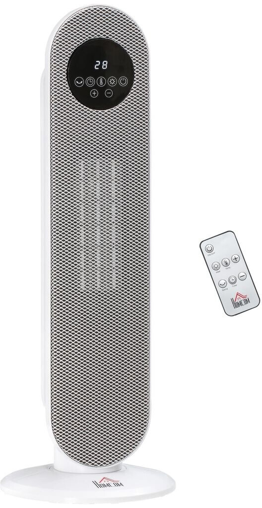 HomCom Oscillating Fan Heater 2000W Remote Control a € 112,25 (oggi ...