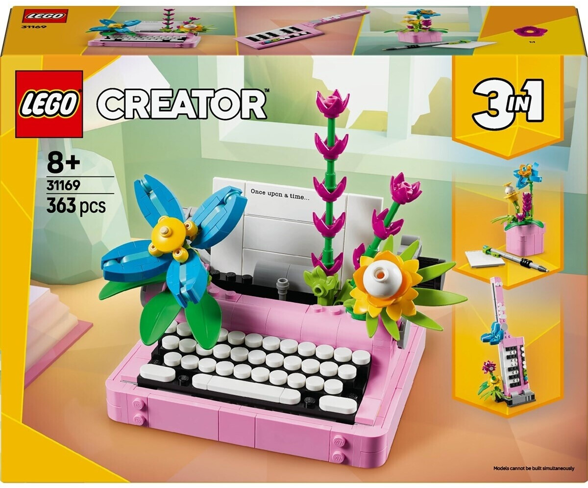 Buy LEGO Creator 3 in 1- Typewriter with Flowers (31169) from £18.99 ...