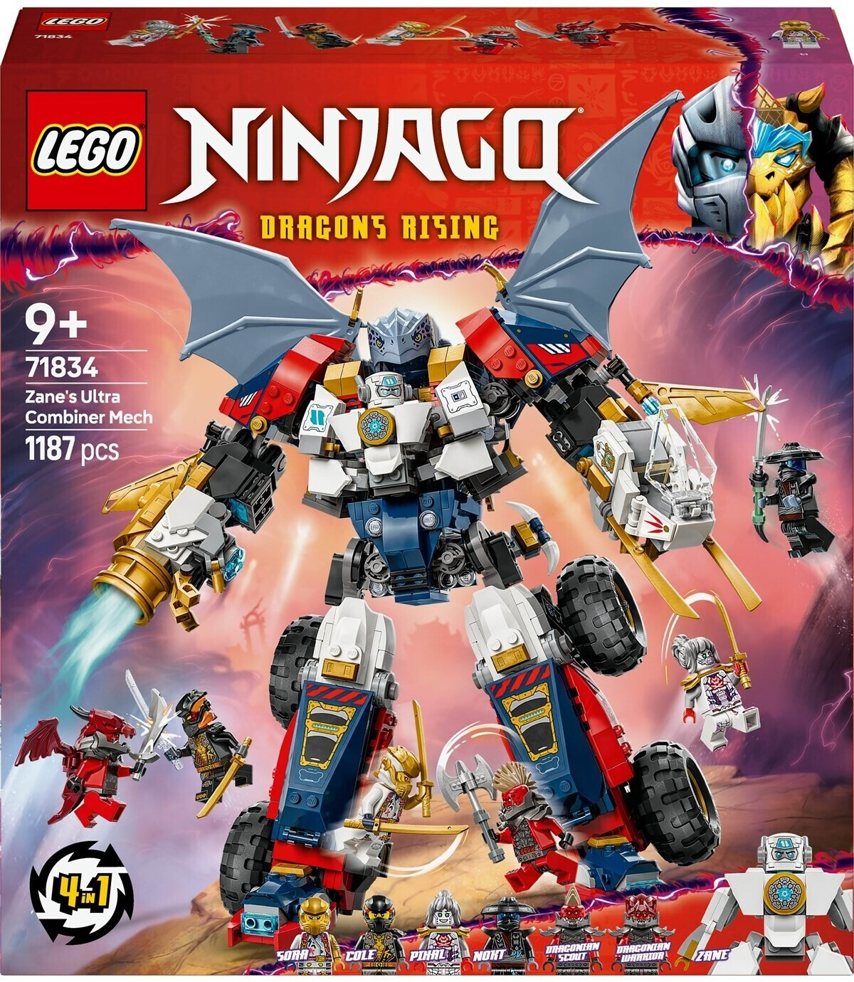 LEGO Ninjago - Meca Ultra Combo de Zane (71834) desde 77,69 € | Compara ...