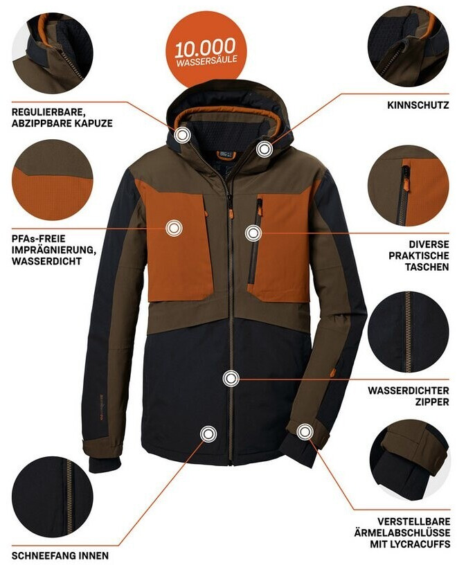 Buy Killtec Functional Jacket KSW 47 MN SKI JCKT mud from £135.40 ...