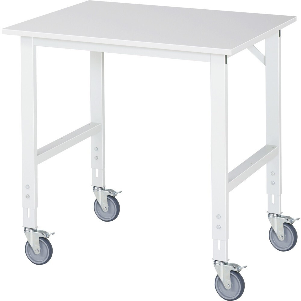 Rau Fahrbarer Arbeitstisch Tom 1000 x 800 x 910-1230 mm Melamin Platte 22 mm ab 524,14 ...