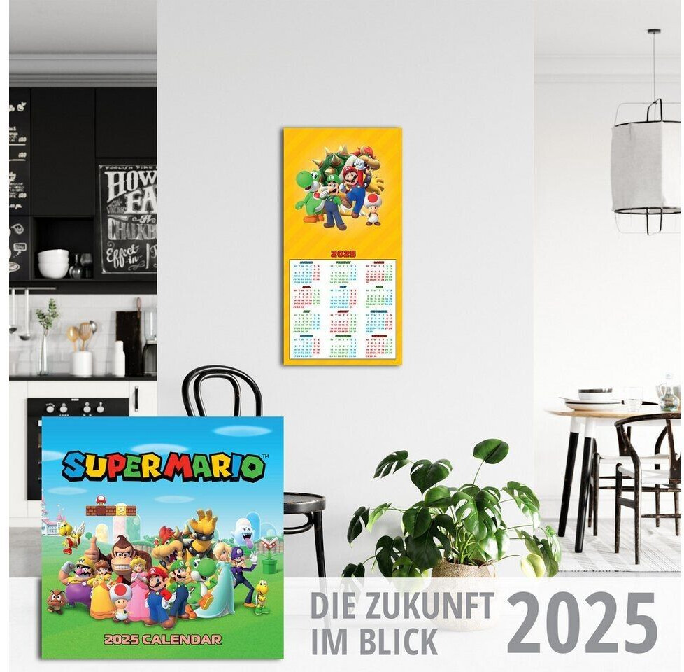 Buy Danilo Nintendo Super Mario 2025 Wall calender from £7.04 (Today ...