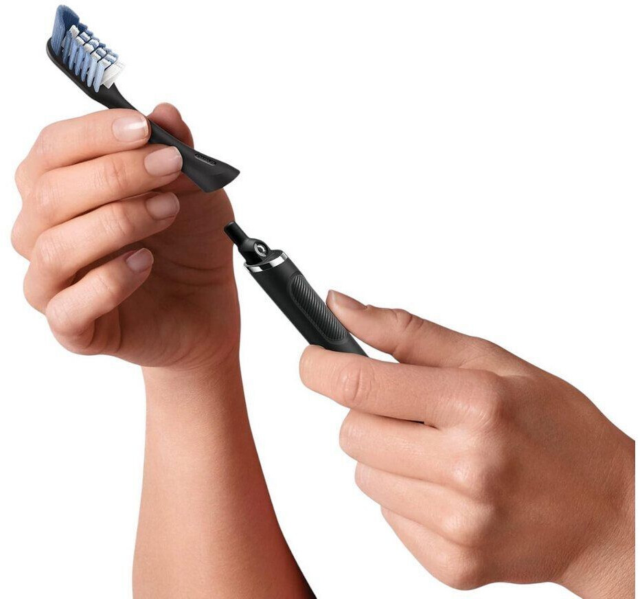 Oral B Clic Zahnburste 4 tlg. chrom schwarz ab 12 99 Preisvergleich bei idealo