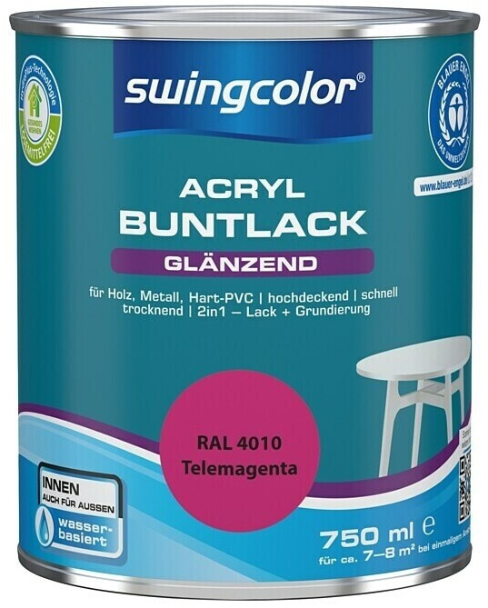 Swingcolor Buntlack Acryl Telemagenta 750ml Glänzend ab 18,45 ...