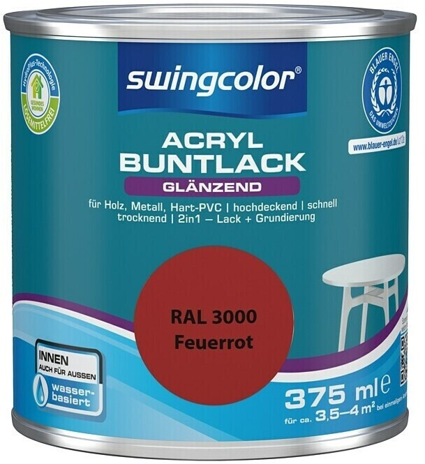 Swingcolor Buntlack Acryl Feuerrot 375ml Glänzend ab 10,95 ...