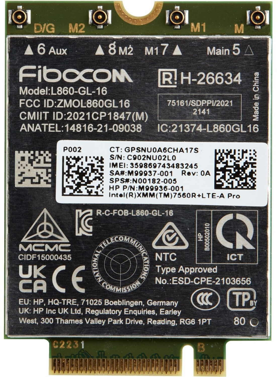HP 4G LTE-Advanced Pro WWAN for G11 (AM5R3AA) ab 132,38 ... HP 4G LTE-Advanced Pro WWAN for G11 (AM5R3AA) ab 132,38 ...