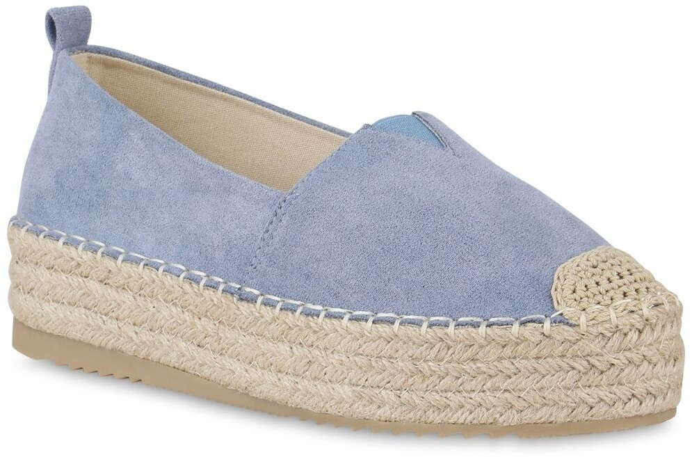 VAN HILL Espadrilles Plateau Bast hellblau 215562 ab 18,90 ...