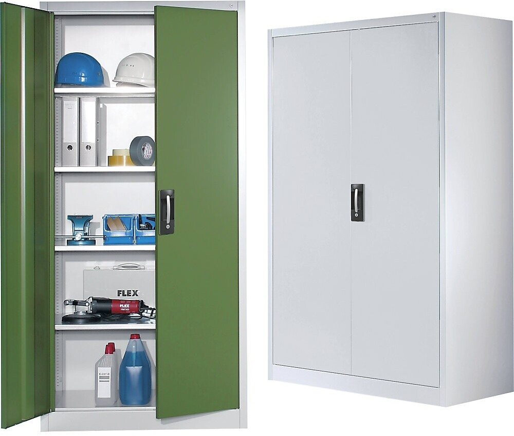 C+P Werkstatt-Flügeltürschrank mit 4 Fachböden HxBxT 1.950 x 930 x 500 ...