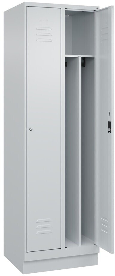 C+P Spind Classic PLUS 080020-20f mit Sockel 2 Abt.300mm Trennwand ...