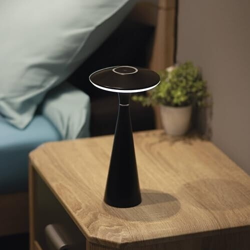 EMOS Tischlampe, LED Schreibtischlampe JASON, wiederaufladbar (180 lm ...