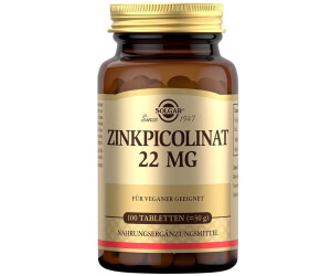 Solgar Zinkpicolinat 22 mg Tabletten 100 ST ab 13,23 € | Preisvergleich ...
