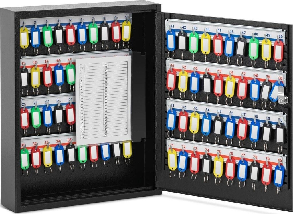Stamony Schlüsselschrank abschließbar Schlüsselbox für 80 Schlüssel ...