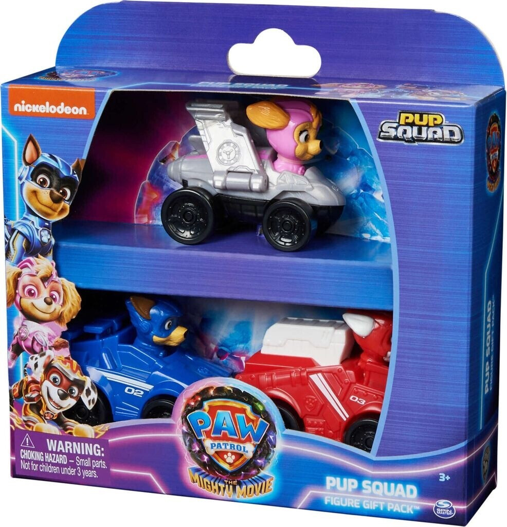 Spin Master Paw Patrol: Der Mighty Kinofilm, 3-teiliges Pup Squad ...