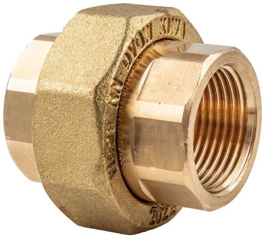 Viega Verschraubung 3330 flachdichtend 1 1/2" IG x 1 1/2" IG Rotguss (271060) ab 41,80 ...