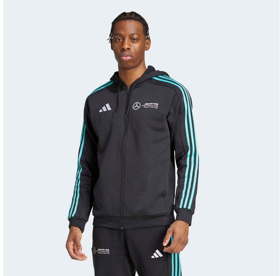 Adidas MERCEDES - AMG PETRONAS FORMULA ONE TEAM DNA HOODED JACKET Black ...