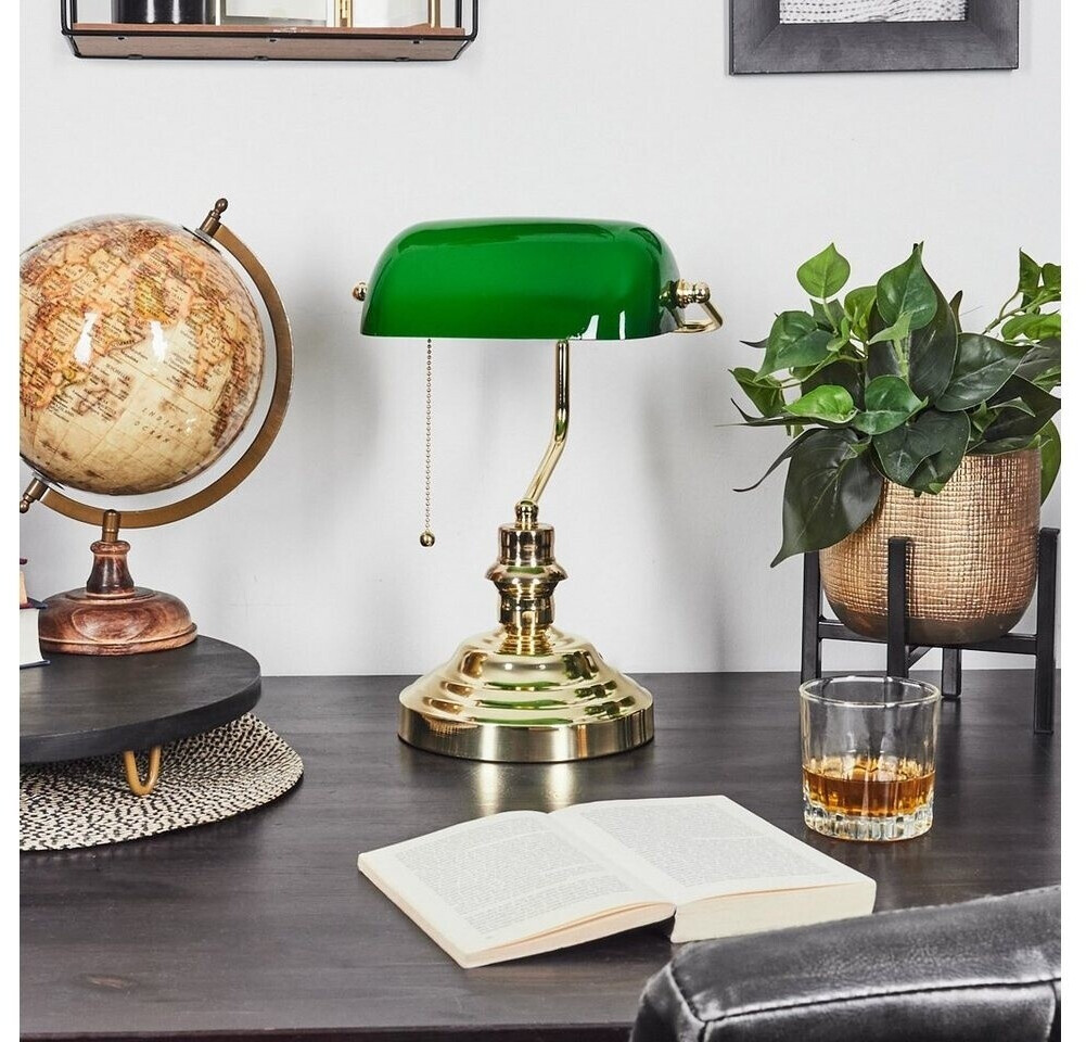 Hofstein Mezzovilla »Mezzovilla« Tischlampe aus Metall und Glas in ...