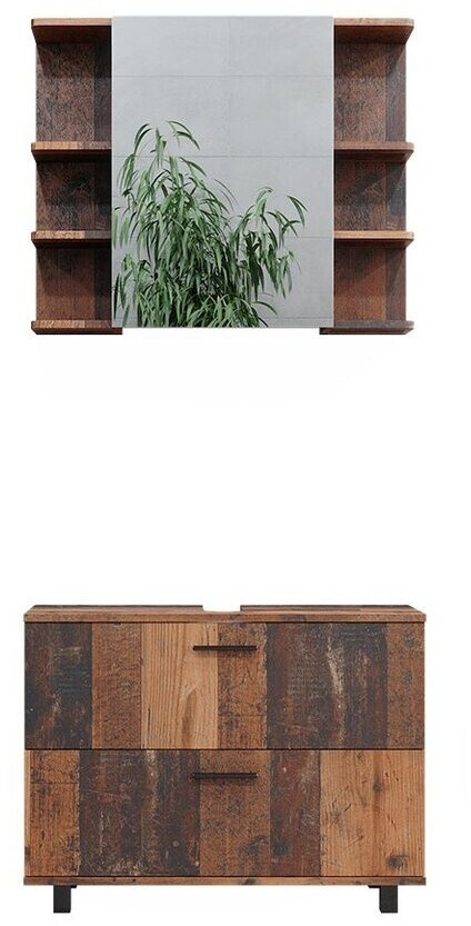 VICCO Badmöbelset Ilias Old Style modernSpiegelschrank (40497) ab 184 ...