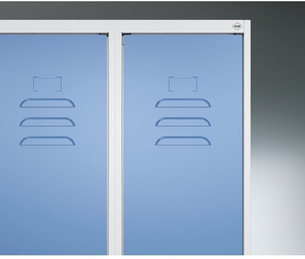 C+P Spind Classic PLUS 0800507-40f mit Trennwand +Sitzbank 4 Abt.300mm ...