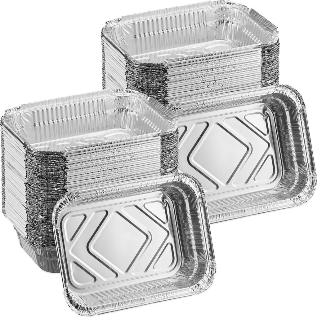 Buy Relaxdays Set of 100 aluminium grill trays from £45.90 (Today ...
